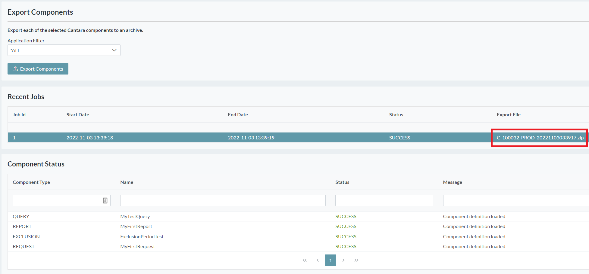 Component Import and Export
